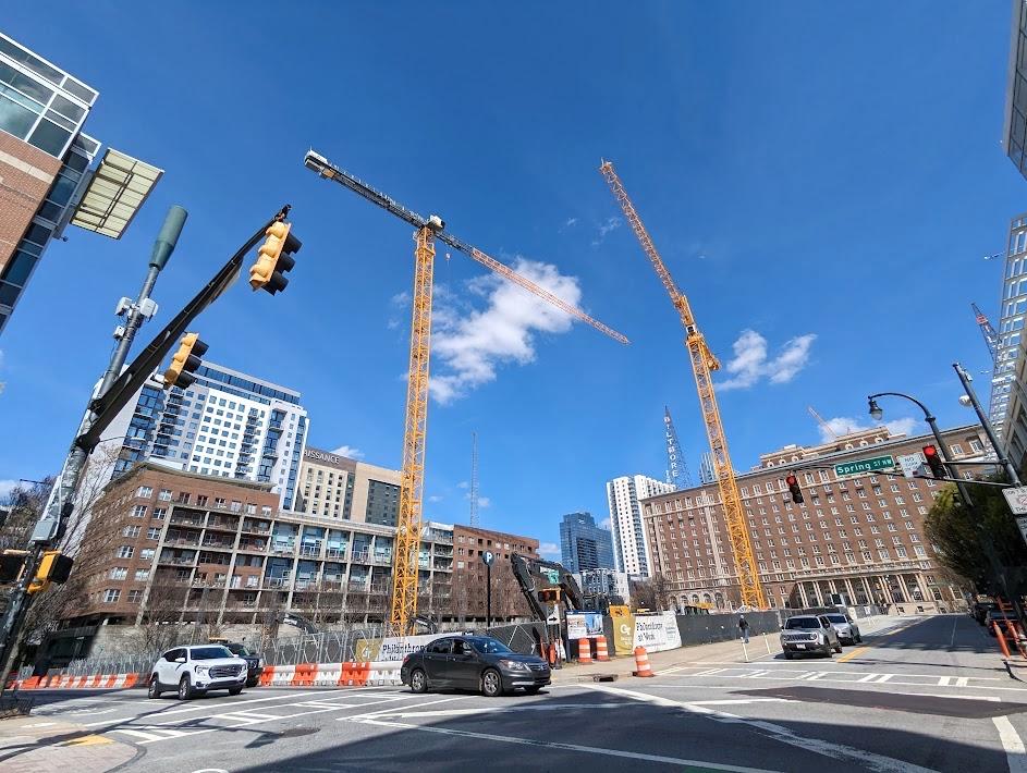 Crane watch: Tech Square tower begins ascent over Midtown | Urbanize Atlanta